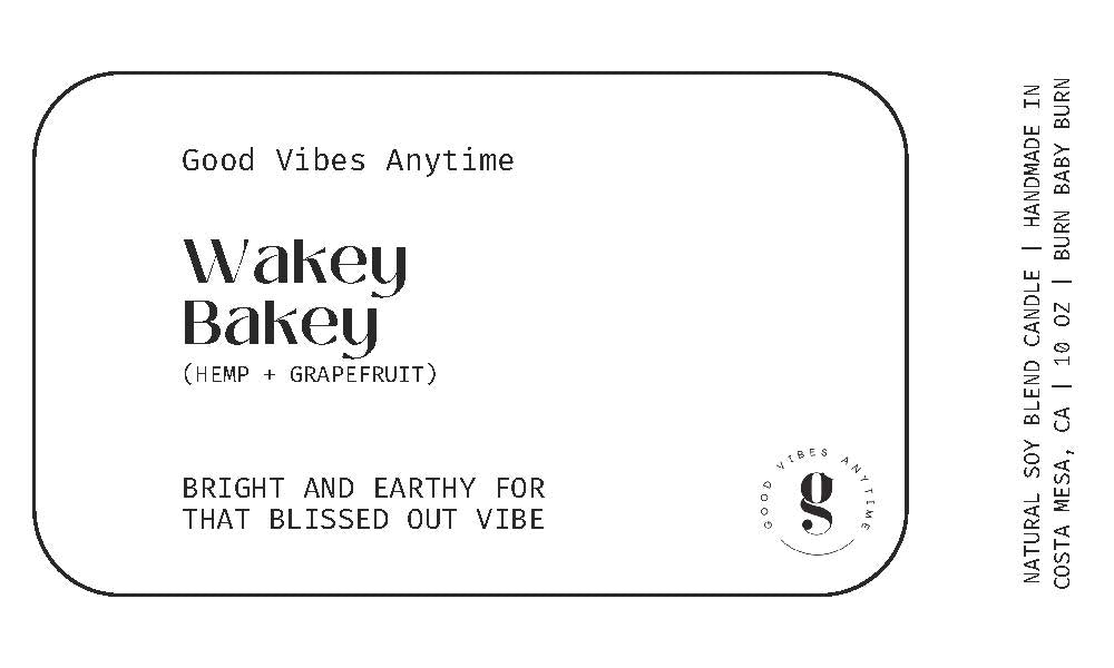 Wakey Bakey - 7 oz Candle | Good Vibes Anytime